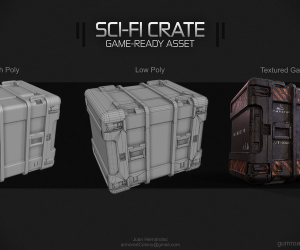 ArtStation - Model and Texture A Game Asset - Full Process | Tutorials