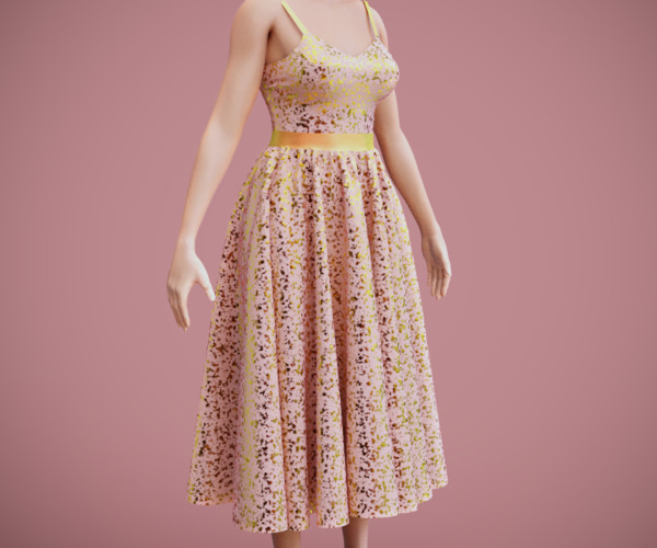 ArtStation - SEQUIN DRESS 3D model | Resources