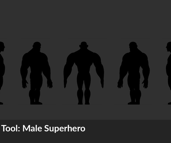 ArtStation - Blockout tool: Stylized Male SuperHero | Resources