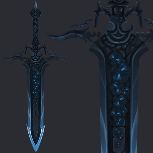 ArtStation - 2D Dark Fantasy Swords | Game Assets