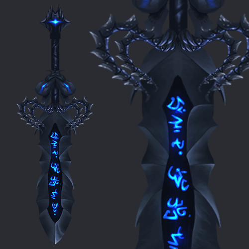 ArtStation - 2D Dark Fantasy Swords | Game Assets