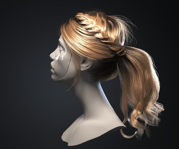 ArtStation - Realistic 3D hair tutorial | Tutorials