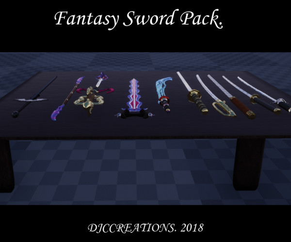ArtStation - Fantasy_Sword_Pack_Vol_01 | Resources