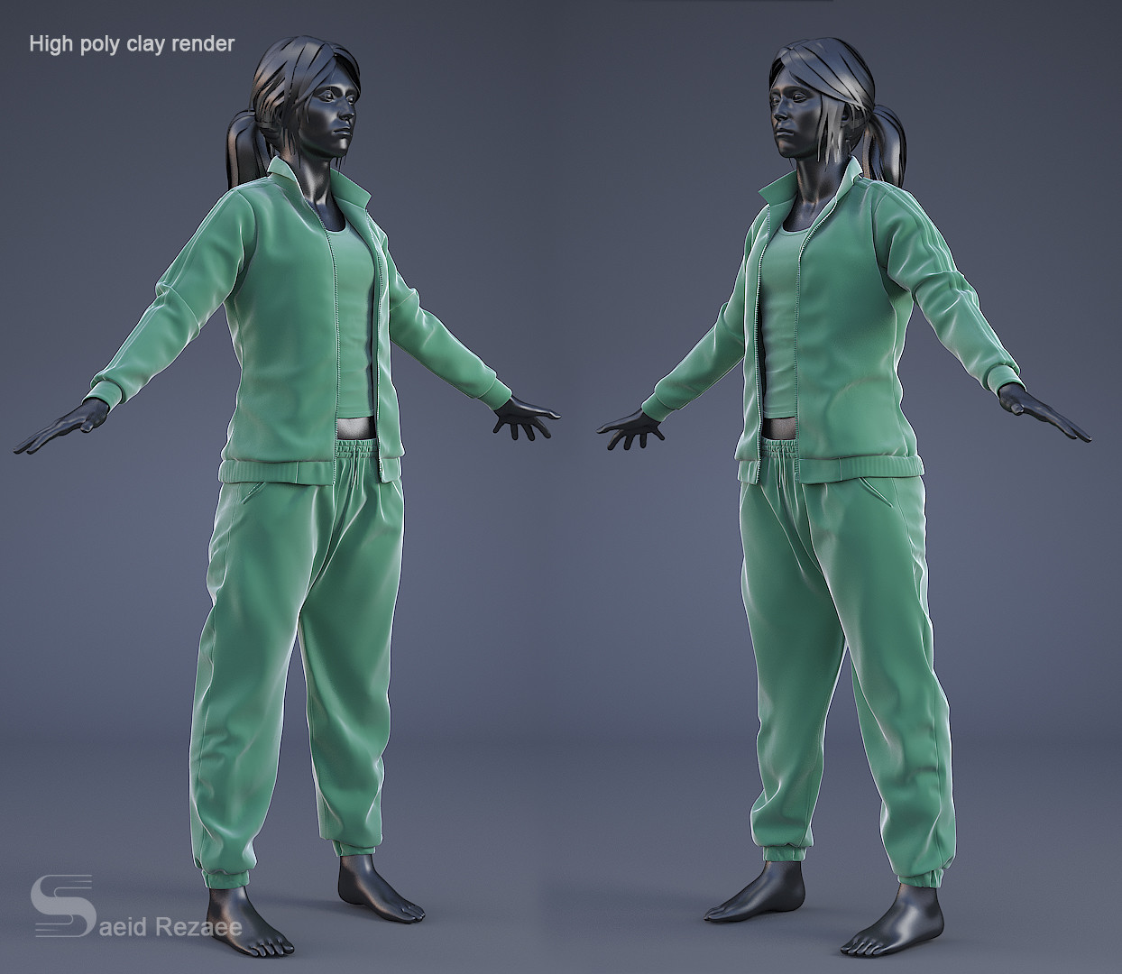 ArtStation - Clothing sets model For game | Resources