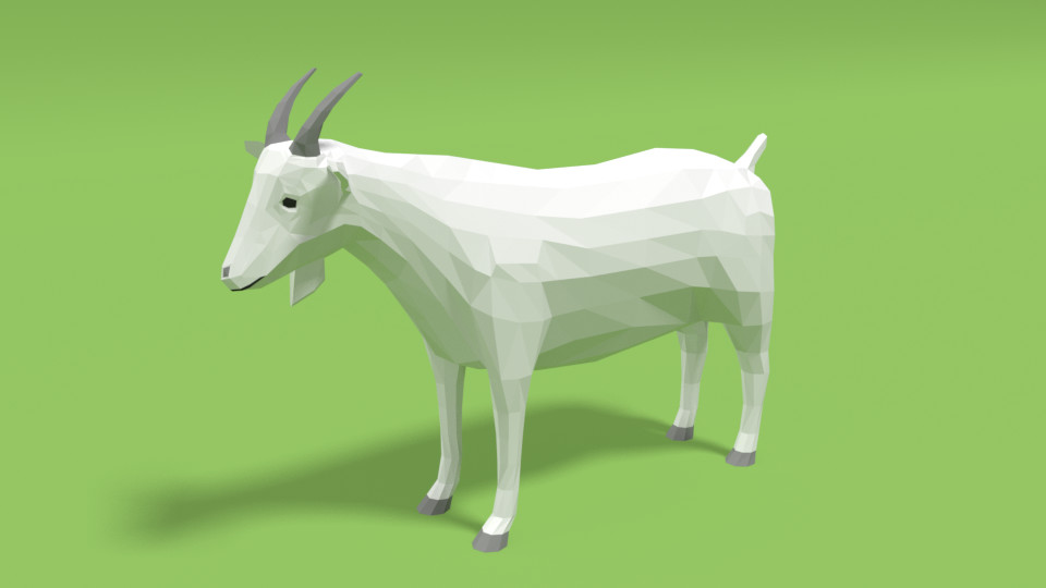 ArtStation - Low Poly Cartoon Goat | Resources