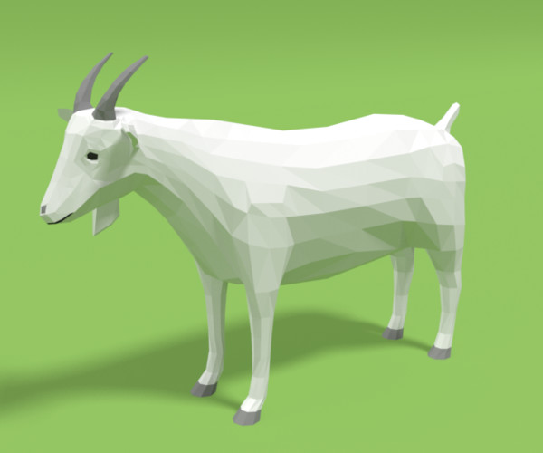 ArtStation - Low Poly Cartoon Goat | Resources