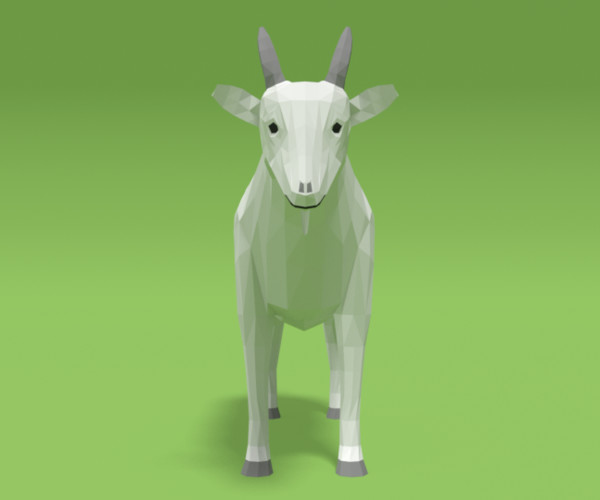 ArtStation - Low Poly Cartoon Goat | Resources