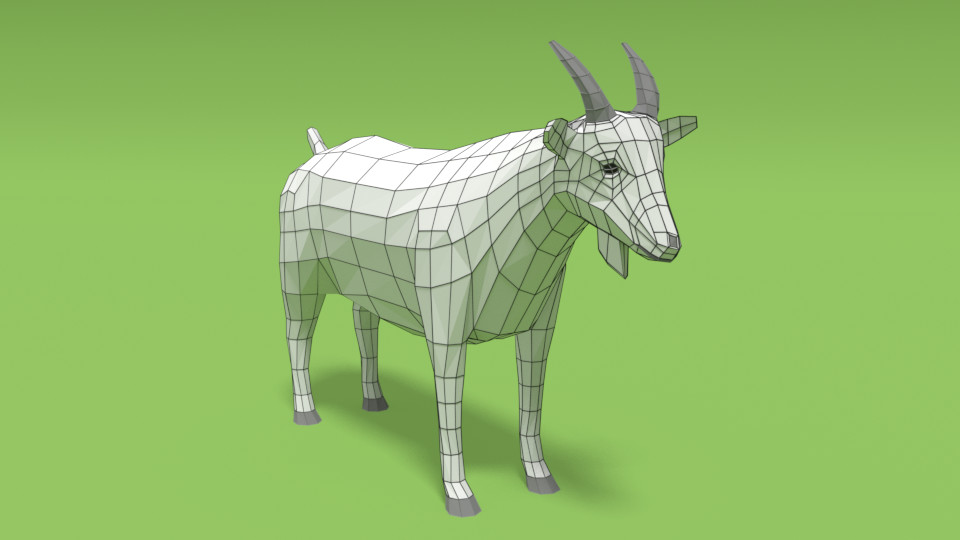 ArtStation - Low Poly Cartoon Goat | Resources