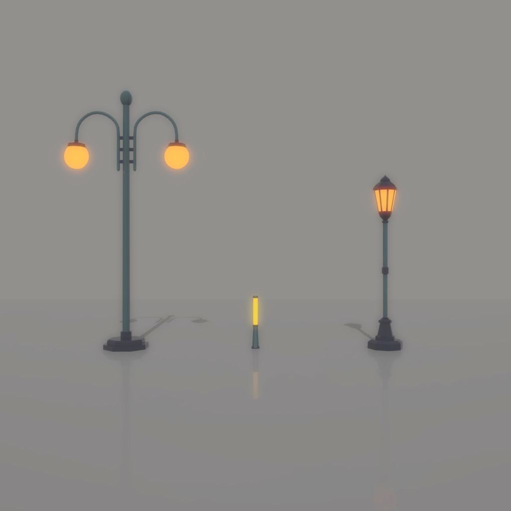 ArtStation - Low Poly Cartoon Lantern pack | Game Assets