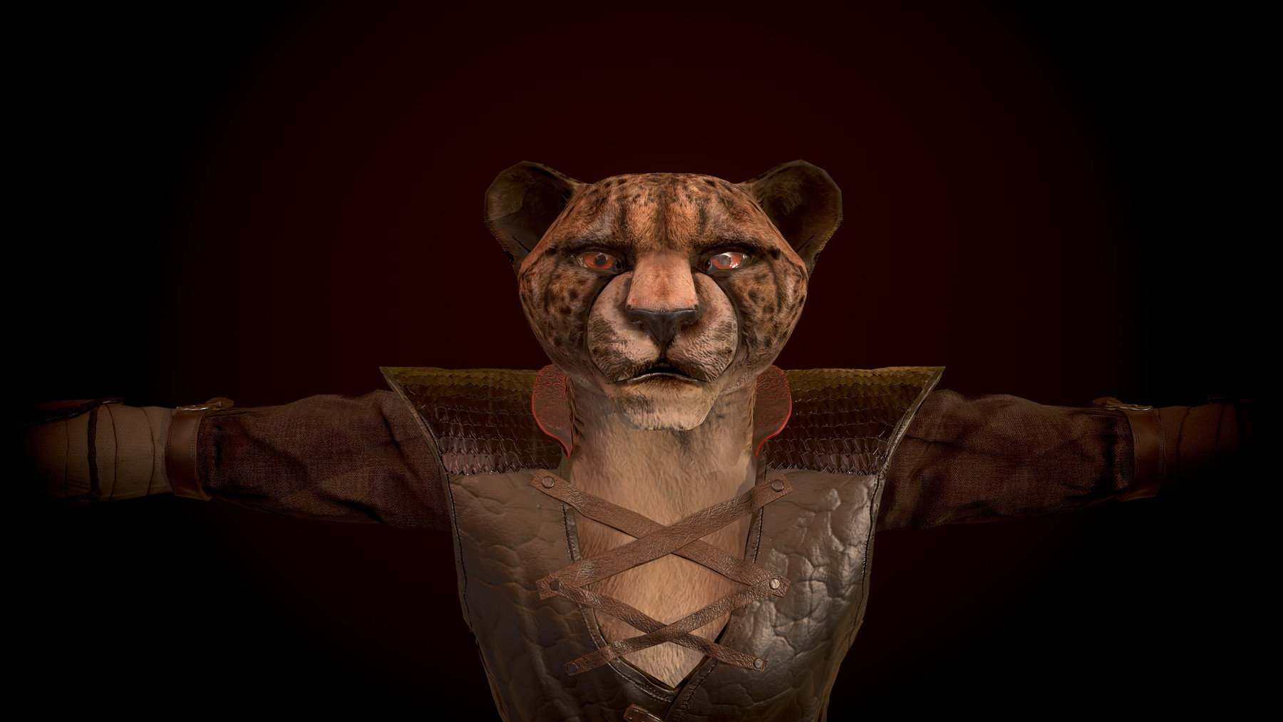 ArtStation - Cheetah samurai (Gephart samurai) | Game Assets