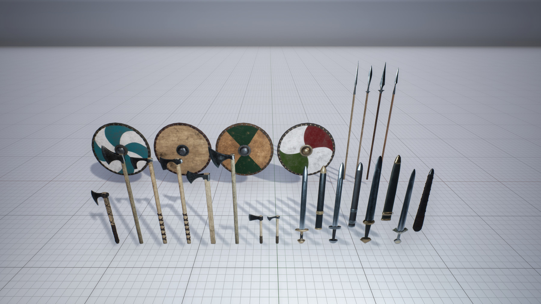 ArtStation - Realistic Viking Weapons and Shields Bundle | Game Assets