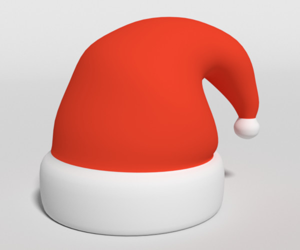 ArtStation - Cartoon Santa Claus Hat | Resources