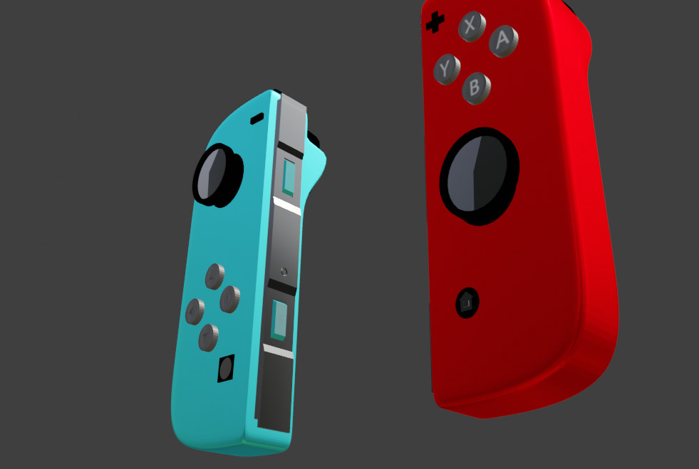 ArtStation - Nintendo Switch Joycon 3D Model | Resources