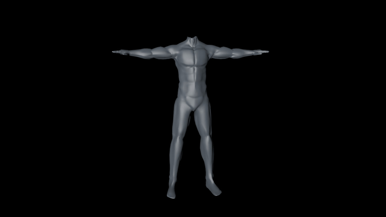 ArtStation - Muscular male body sculpt template for cinema4d project ...