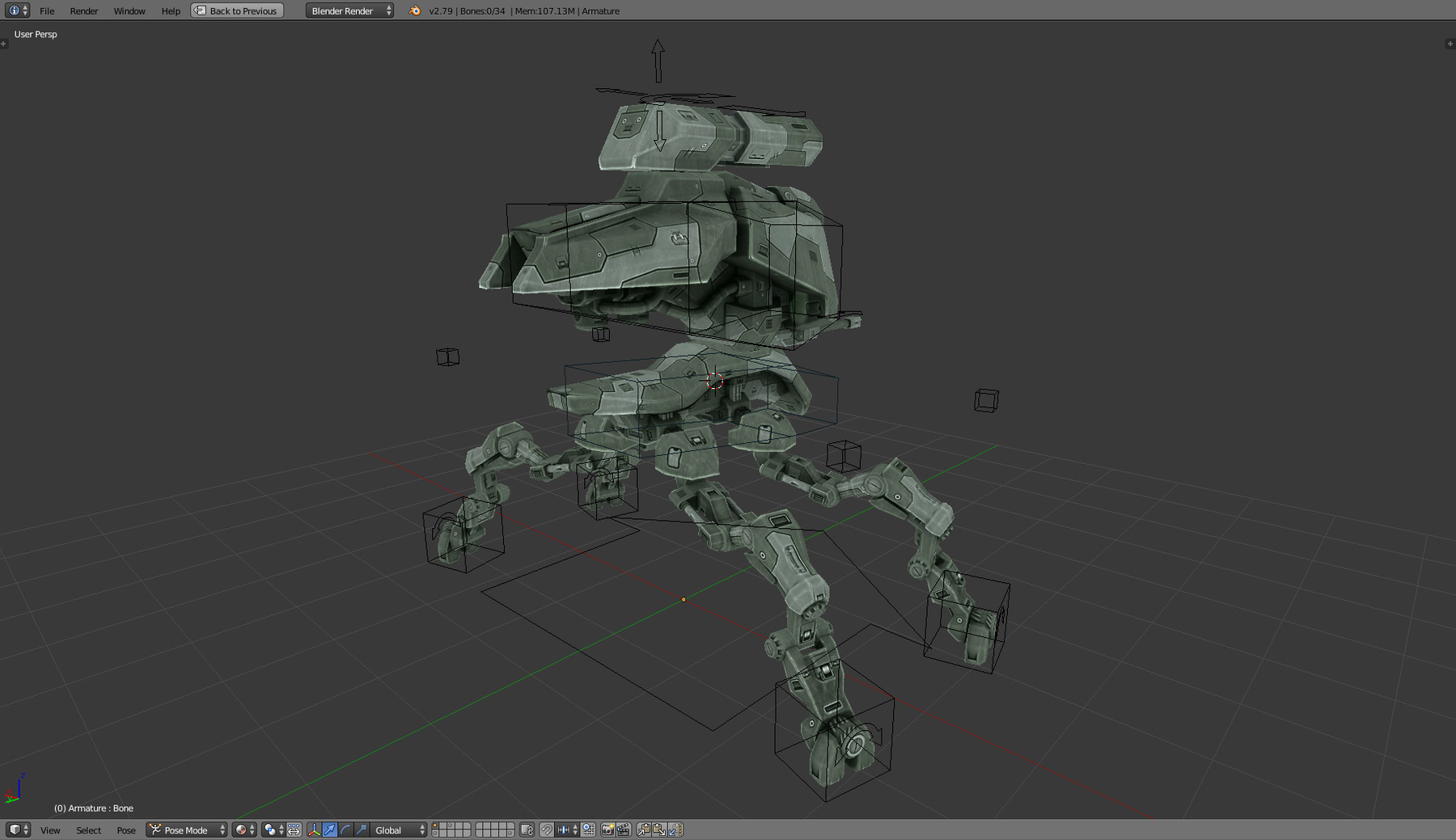 ArtStation - Robot 2 - Low-poly 3D model | Game Assets