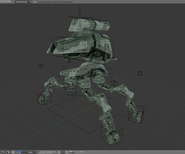 ArtStation - Robot 2 - Low-poly 3D model | Game Assets