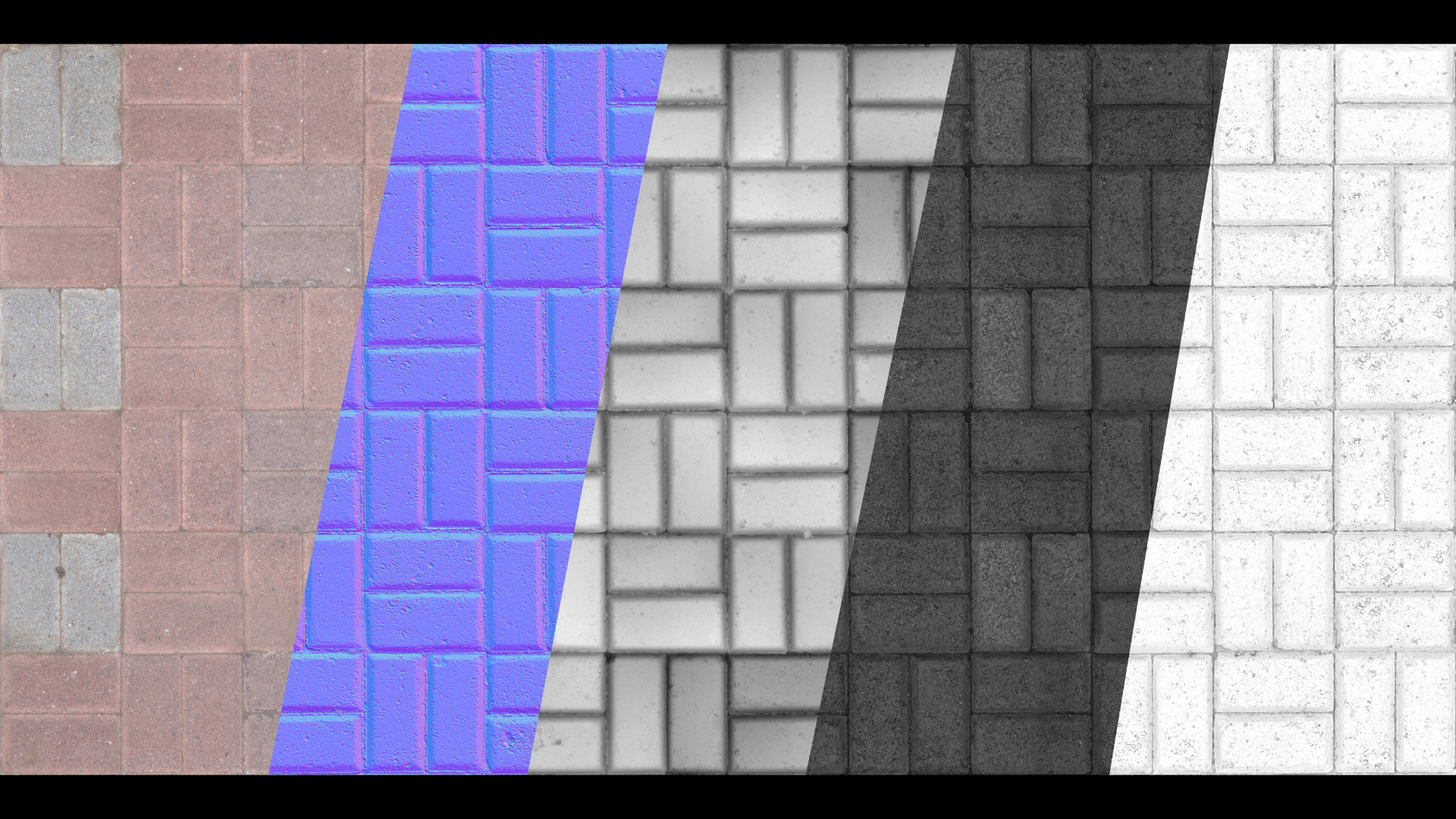 ArtStation - Paving Bricks - 3D Scanned - 1.2 m x 2.4 meters - Seamless ...