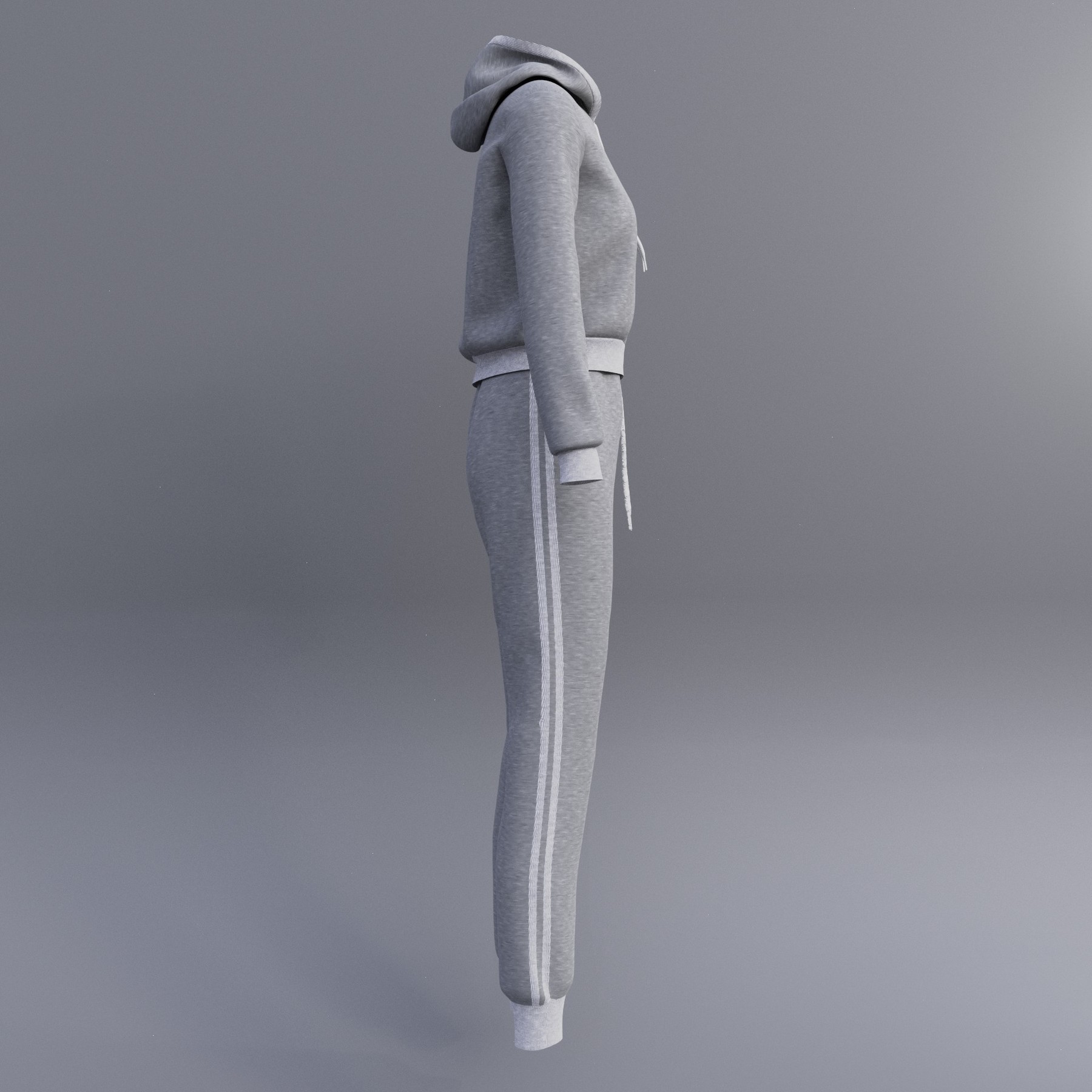 ArtStation - 3D female joggers - Sweatshirt and Sweatpants | Resources