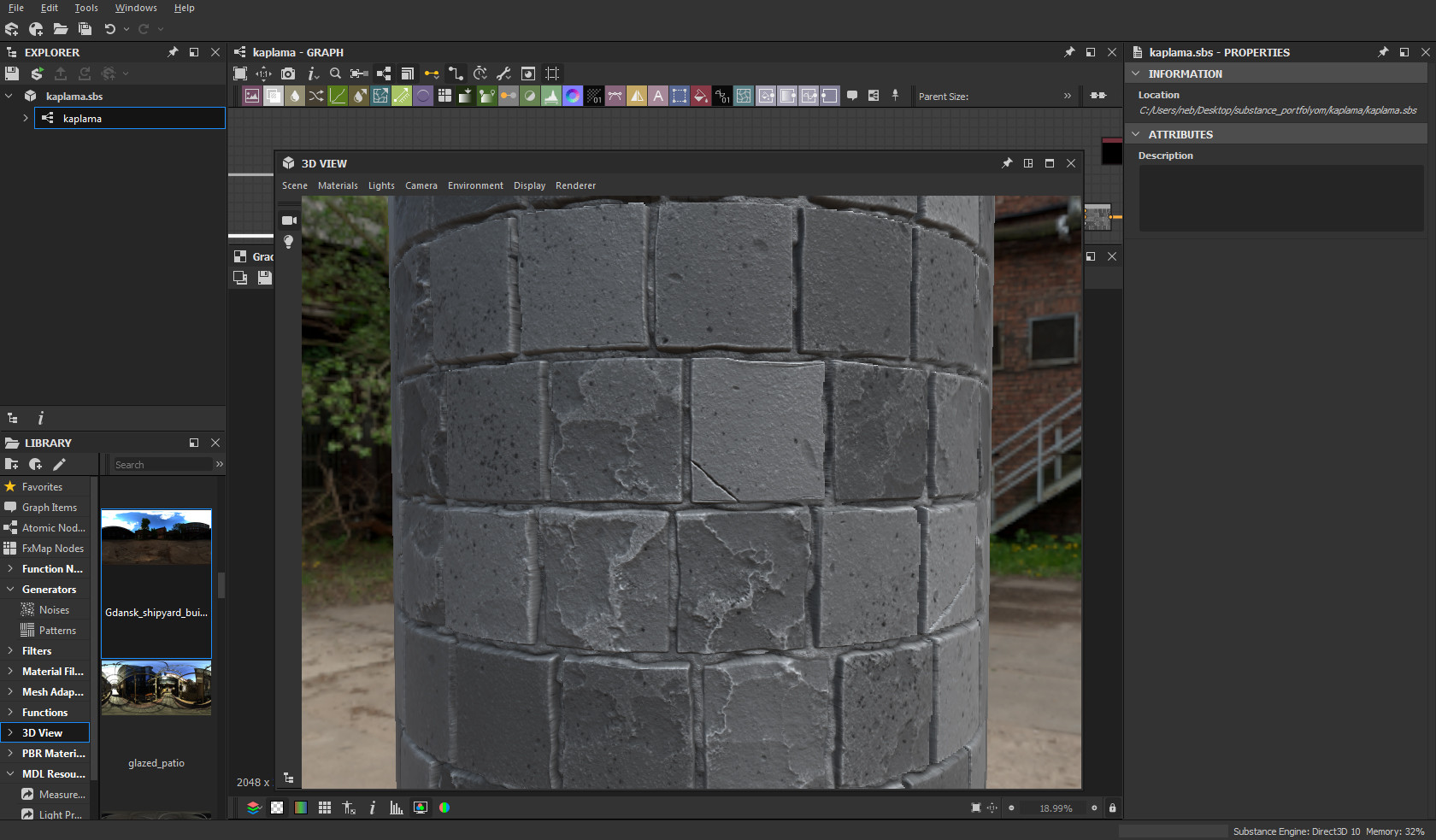 ArtStation - Tile Stone Material - Substance Designer | Resources