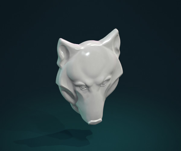 ArtStation - Wolf head relief | Resources