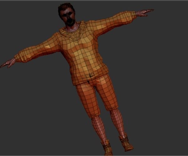 ArtStation - Human rig and animation Game ready model | Game Assets