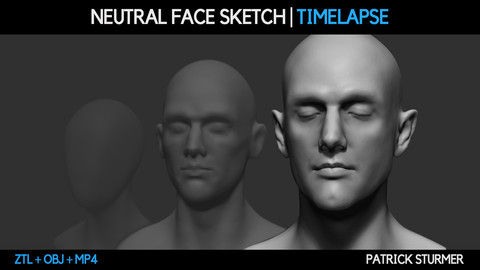ArtStation - Neutral Face Sketch And Timelapse | Resources