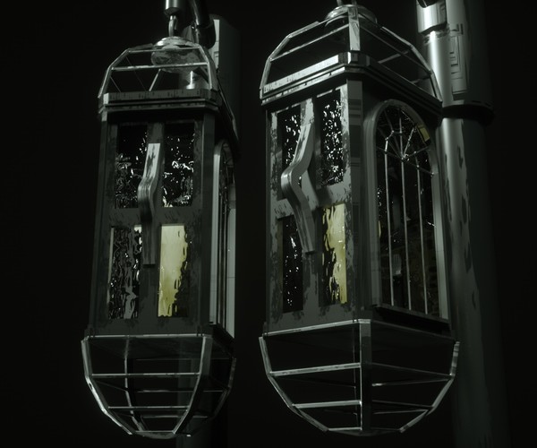 ArtStation - street lamp concept art 3D model | Resources