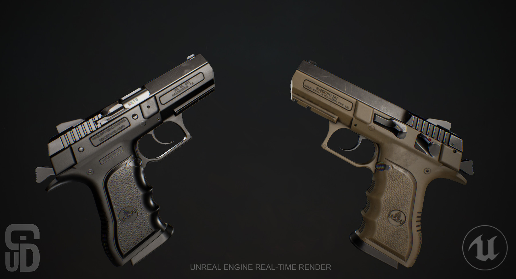 ArtStation - IWI Jericho 941 PSL | Game Assets