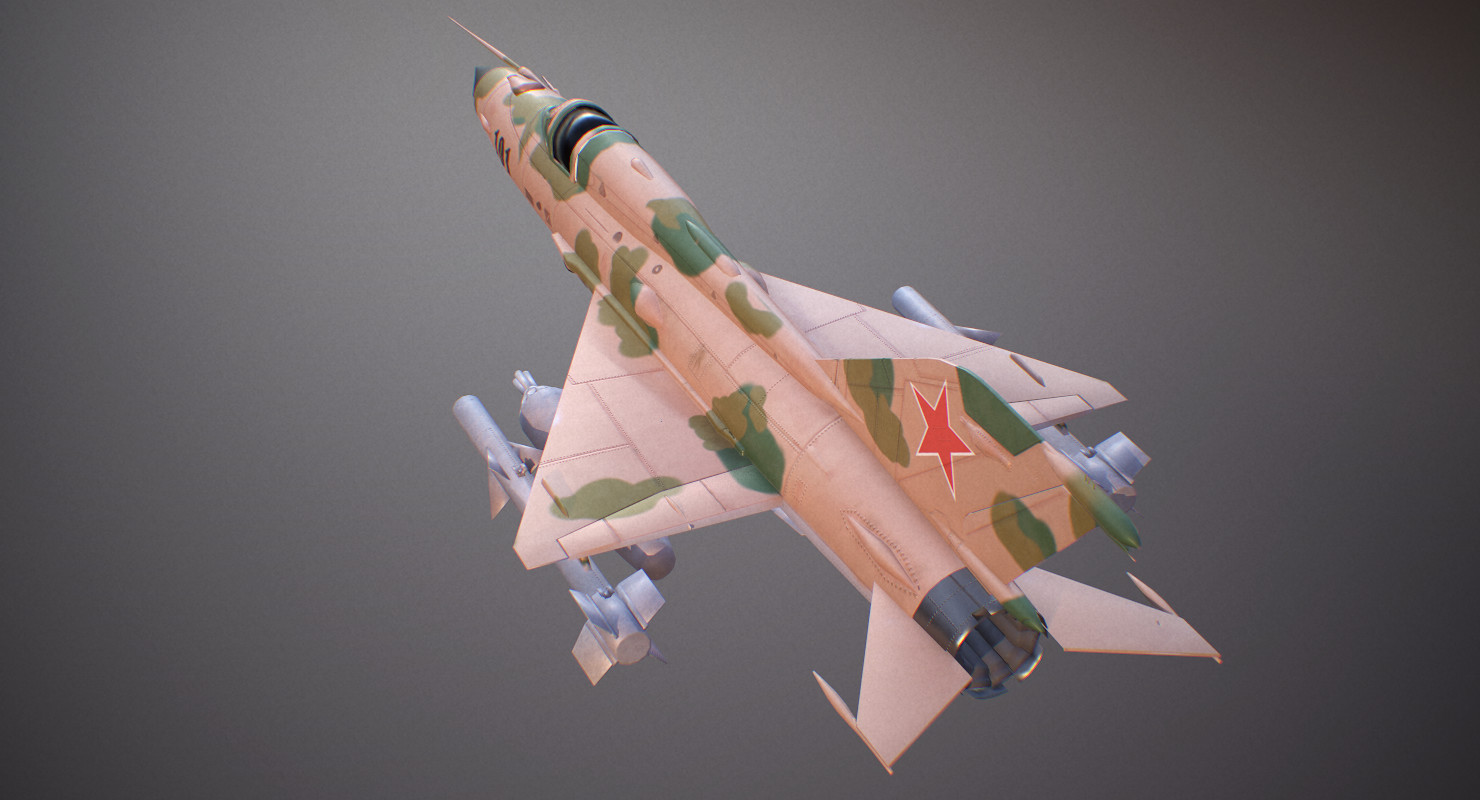 ArtStation - MiG 21 Pack of 5 Designs - Rigged and Animated Low-poly 3D ...