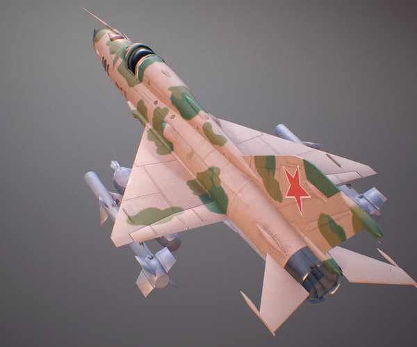 ArtStation - MiG 21 Pack of 5 Designs - Rigged and Animated Low-poly 3D ...