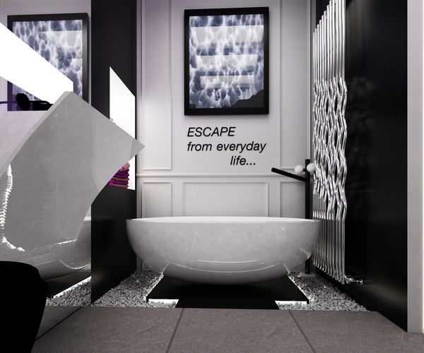 ArtStation - INTERIOR BATHROOM SCENE | Resources