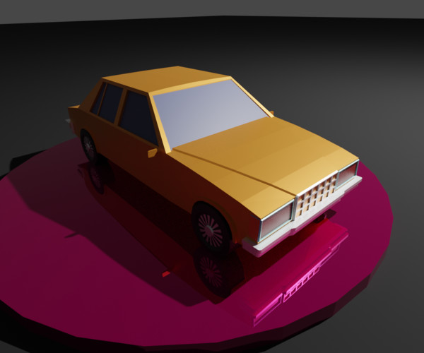 ArtStation - Low poly classic car | Resources