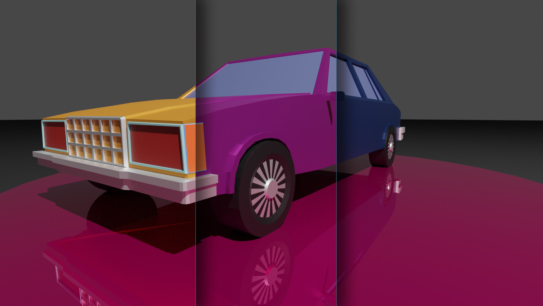 ArtStation - Low poly classic car | Resources