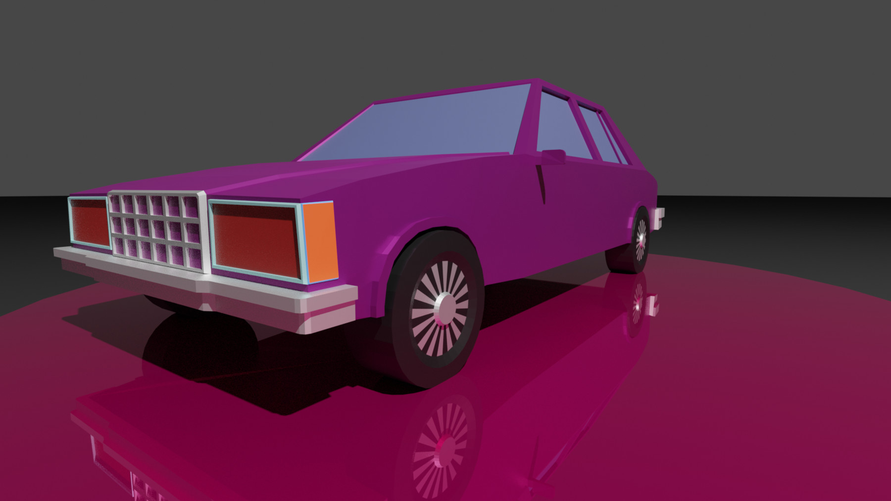 ArtStation - Low poly classic car | Resources