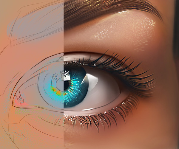 ArtStation - EYE TUTORIAL / TIP AND TRICKS | Tutorials