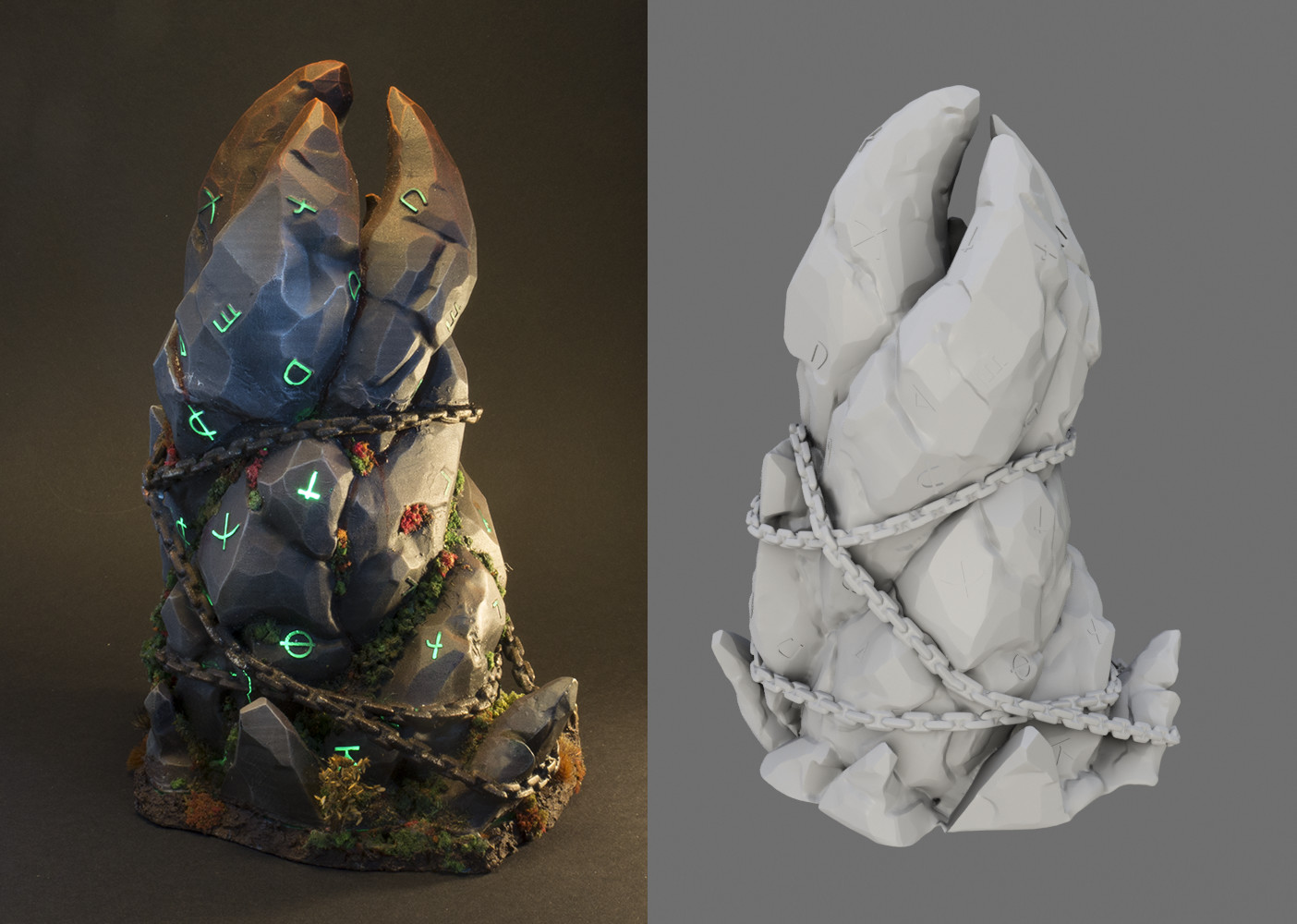 ArtStation - Monolith With Runes | Resources