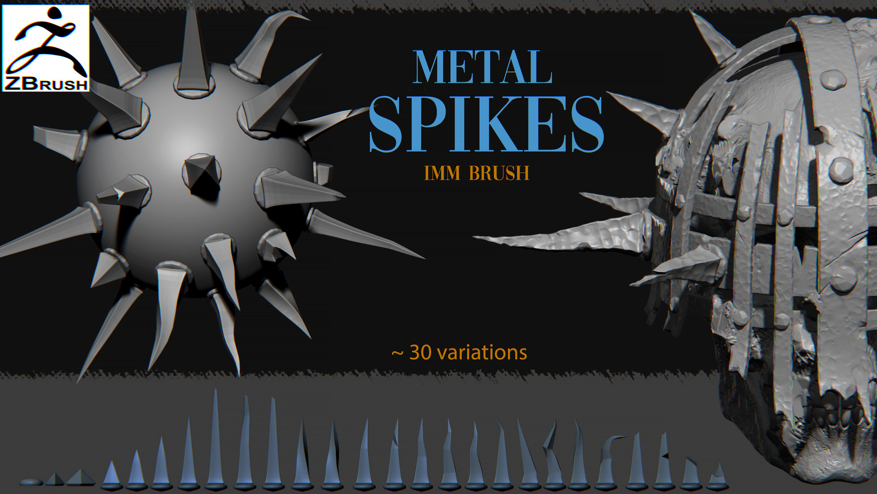 ArtStation - Metal spikes IMM | Brushes