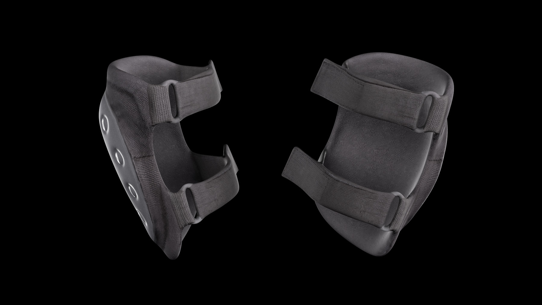 ArtStation - Military black elbow pads with PBR textures 14 | Game Assets