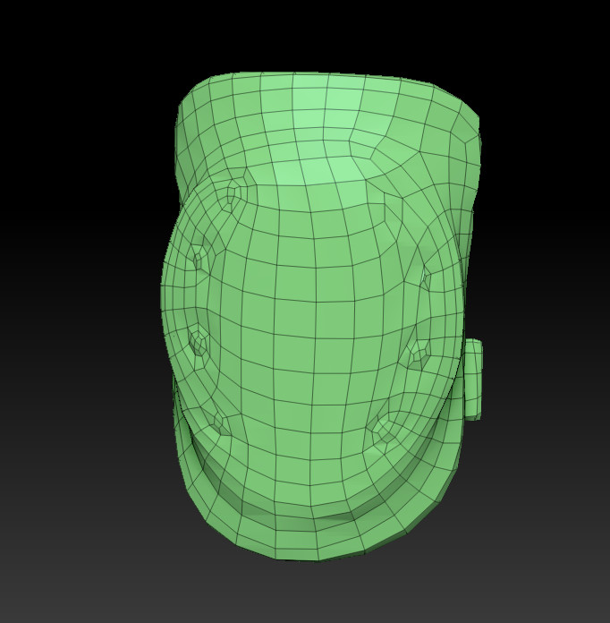 ArtStation - Military black elbow pads with PBR textures 14 | Game Assets