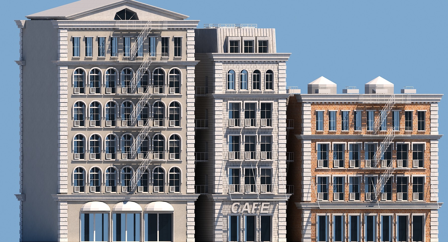 ArtStation - Commercial Buildings 101 | Game Assets