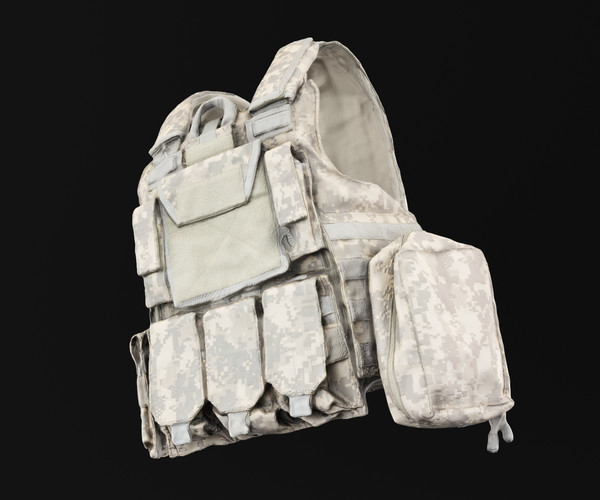 ArtStation - Military Body armor of ACU with PBR textures 20 | Game Assets