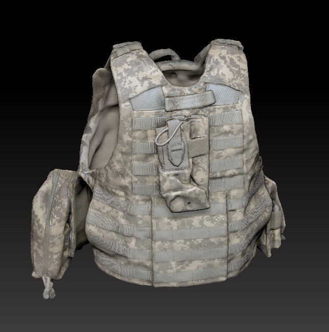 ArtStation - Military Body armor of ACU with PBR textures 20 | Game Assets