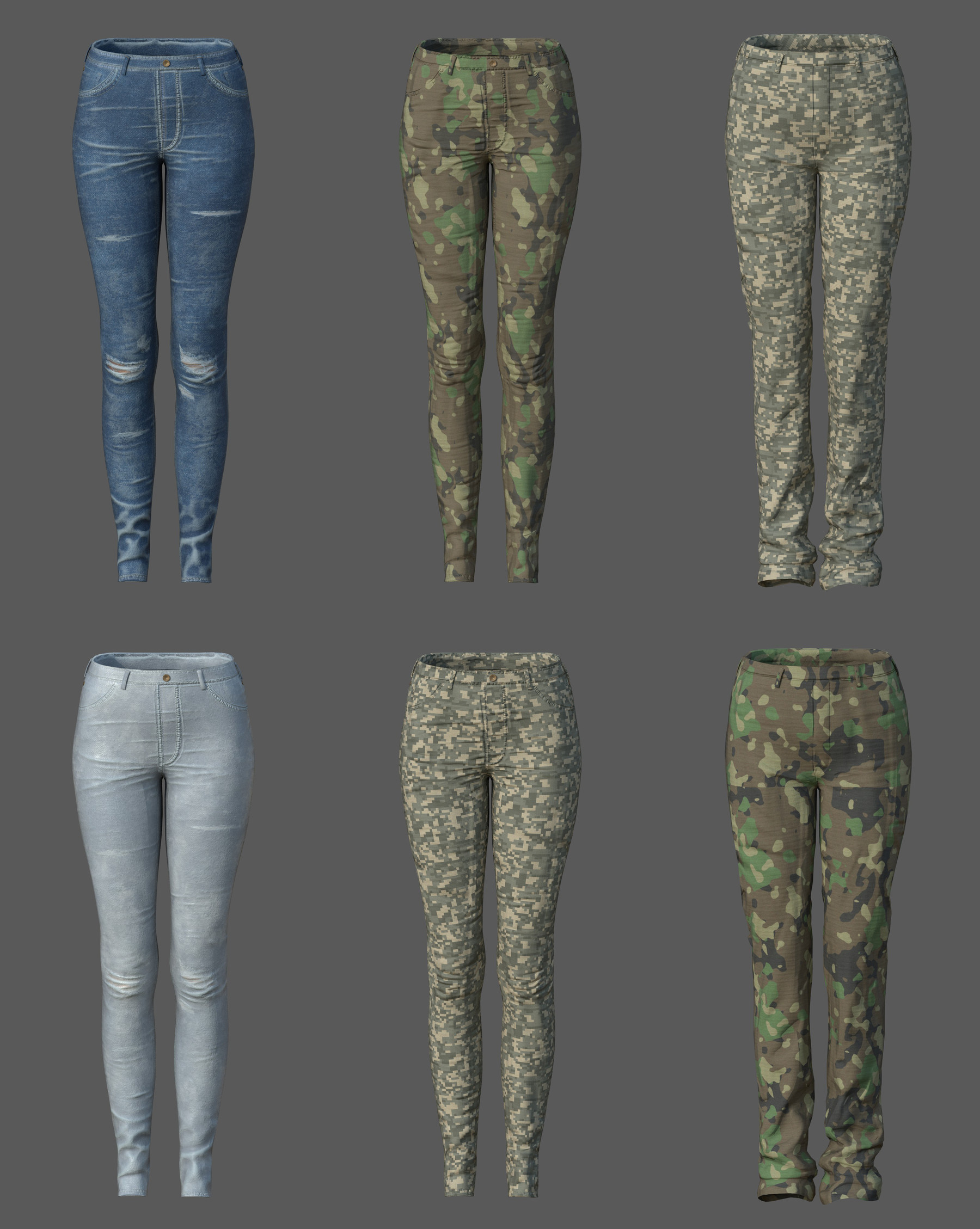 ArtStation - Character - Female Girl Customize Bundle Pack | Game Assets