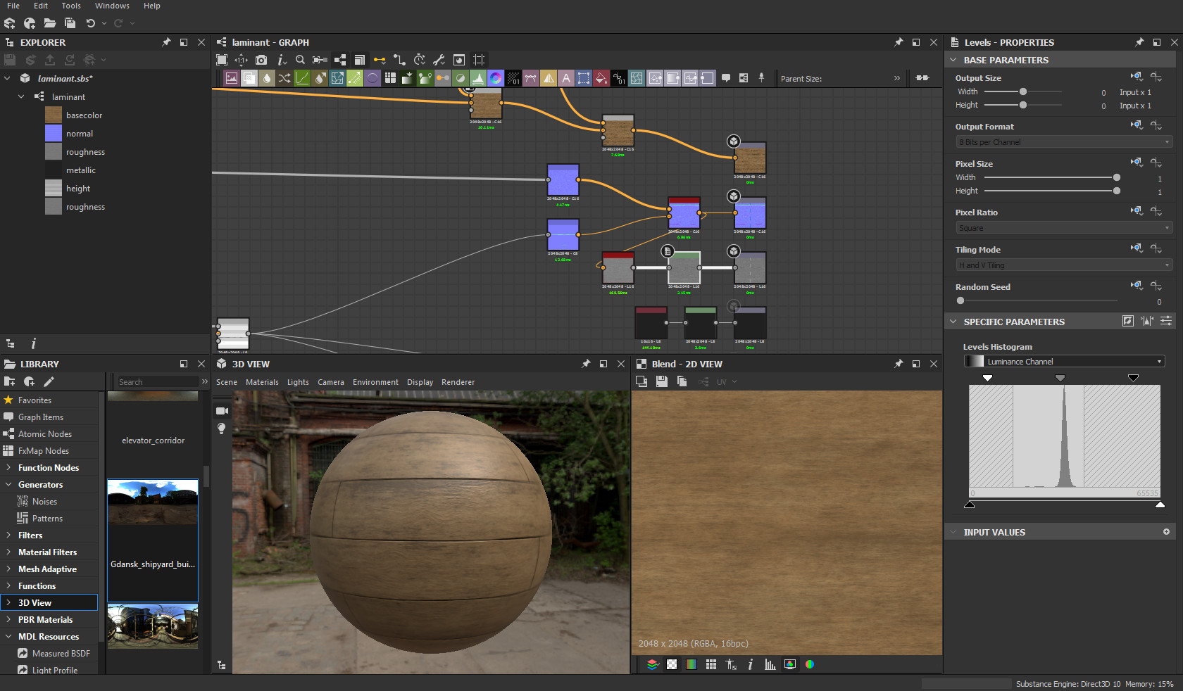 ArtStation - Procedural Wood Laminate Floor Material 2 - Substance ...