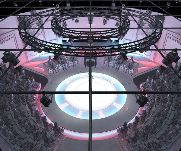 ArtStation - Virtual TV Studio Entertainment Set 3 | Game Assets