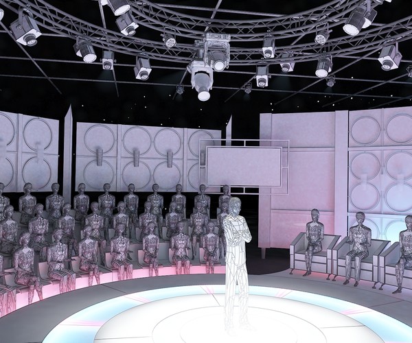 ArtStation - Virtual TV Studio Entertainment Set 3 | Game Assets