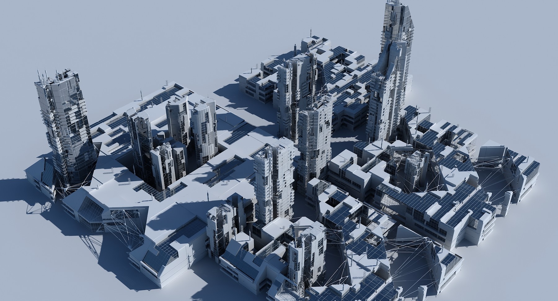 ArtStation - Futuristic Sci-Fi Skyscrapers 001 | Resources