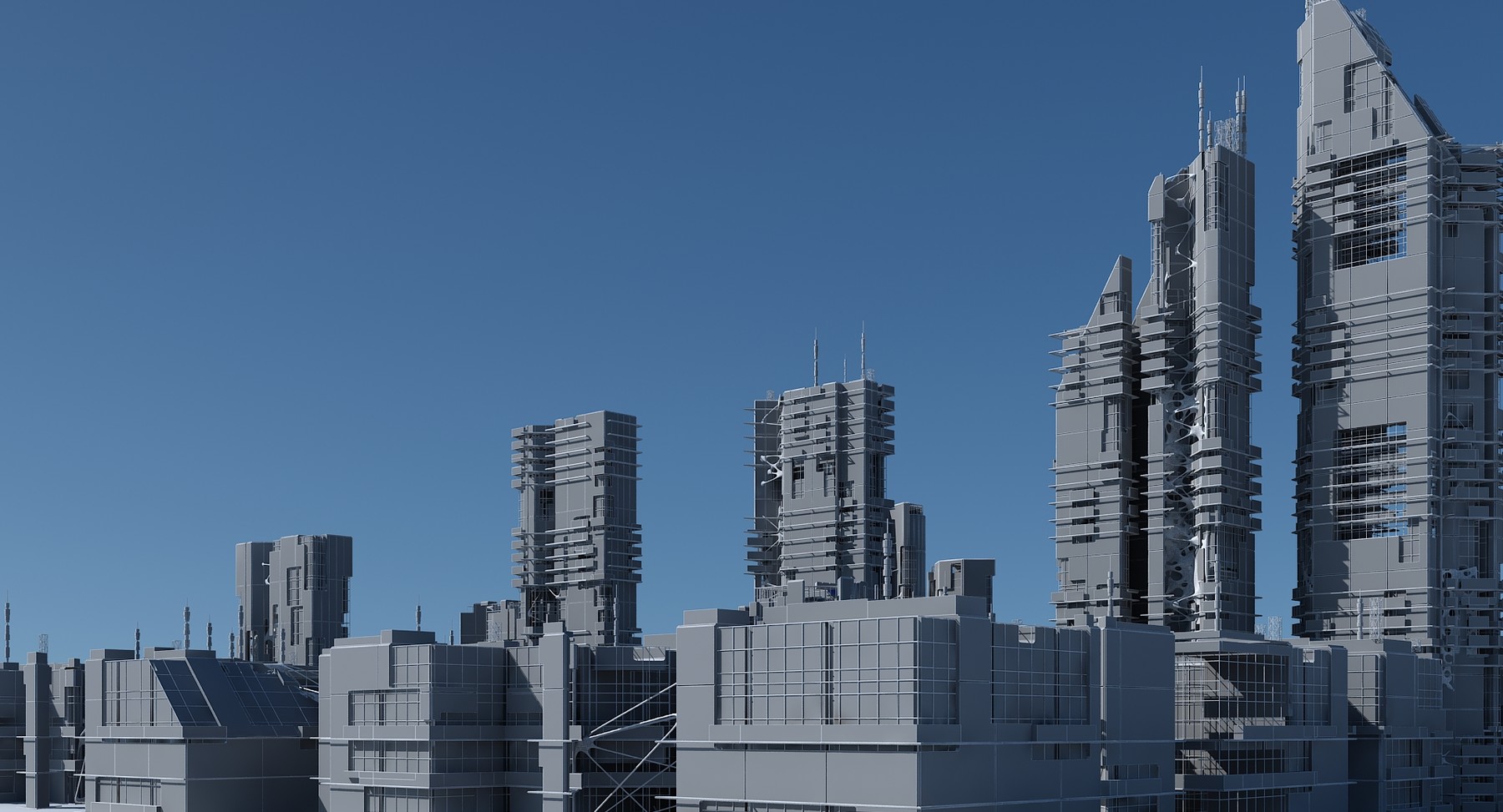 ArtStation - Futuristic Sci-Fi Skyscrapers 001 | Resources