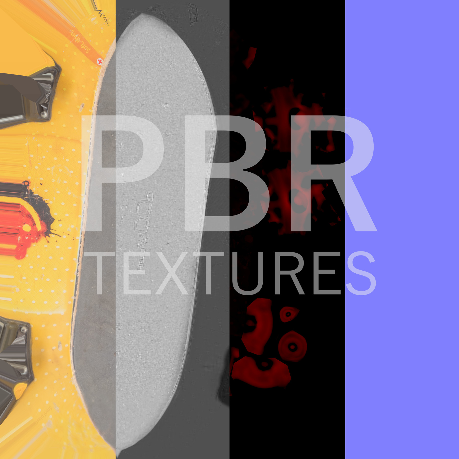 ArtStation - Yellow skateboard with PBR textures 21 | Game Assets