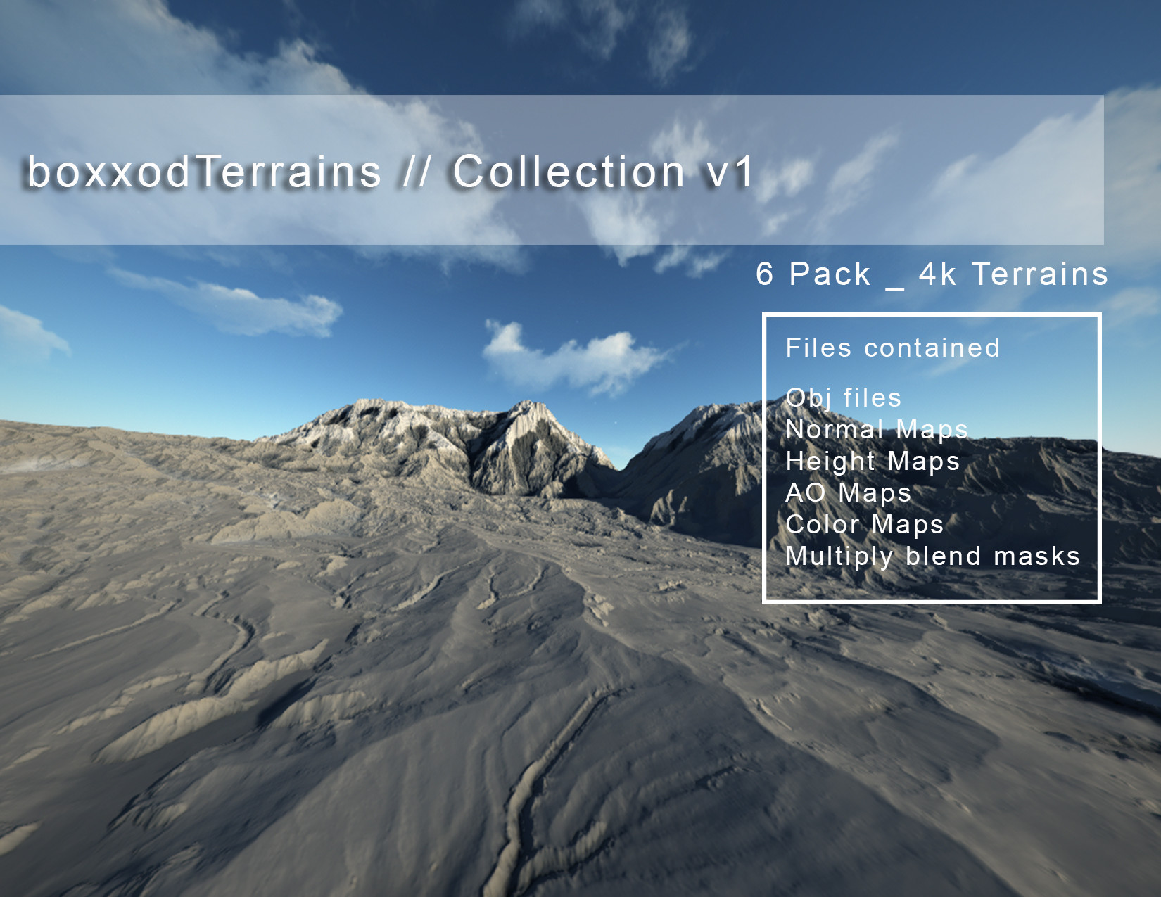 ArtStation - Terrains 4k Pack V_01 | Resources